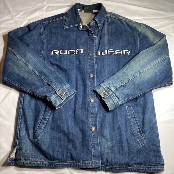 Rocawear | Jackets & Coats | Vintage Rocawear Jacket Mens Large Blue ...